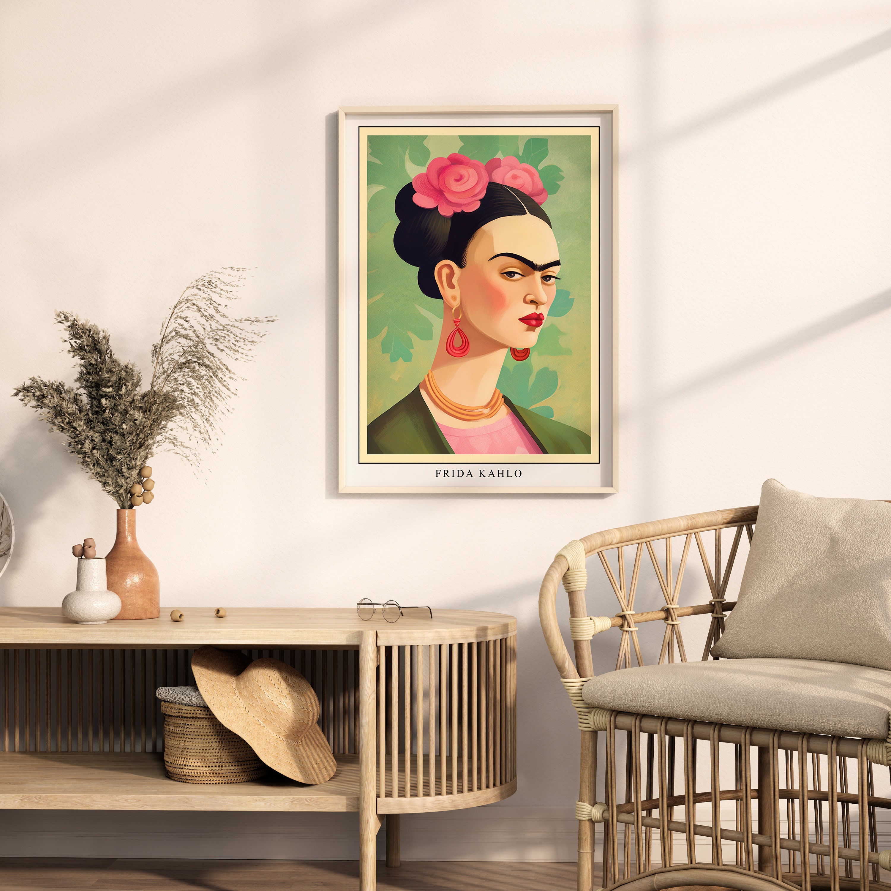 Frida Kahlo Portrait Exhibition Poster Digital Download - Etsy