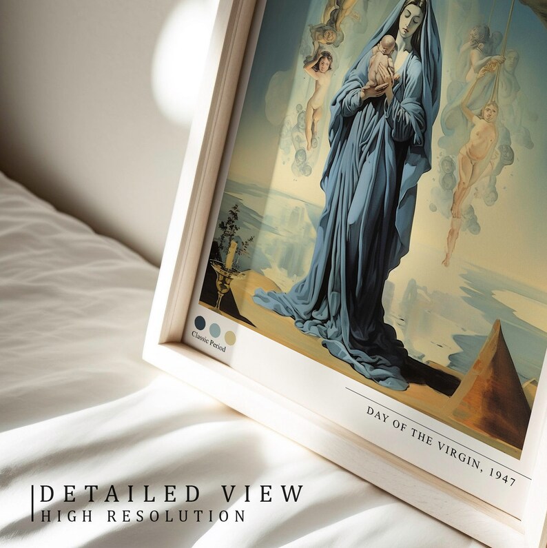 Salvador Dali, Day of the Virgin Painting, Digital Download, Famous ...