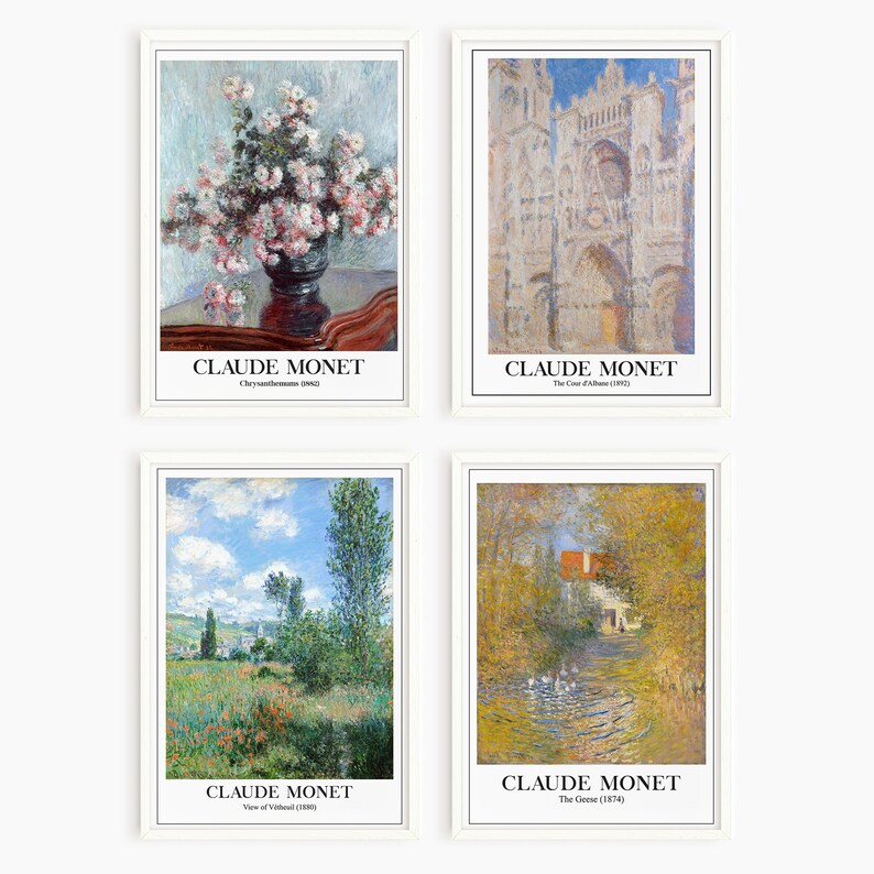 Claude Monet Print Set: 25 Gallery Wall Art (digital Download) - Etsy