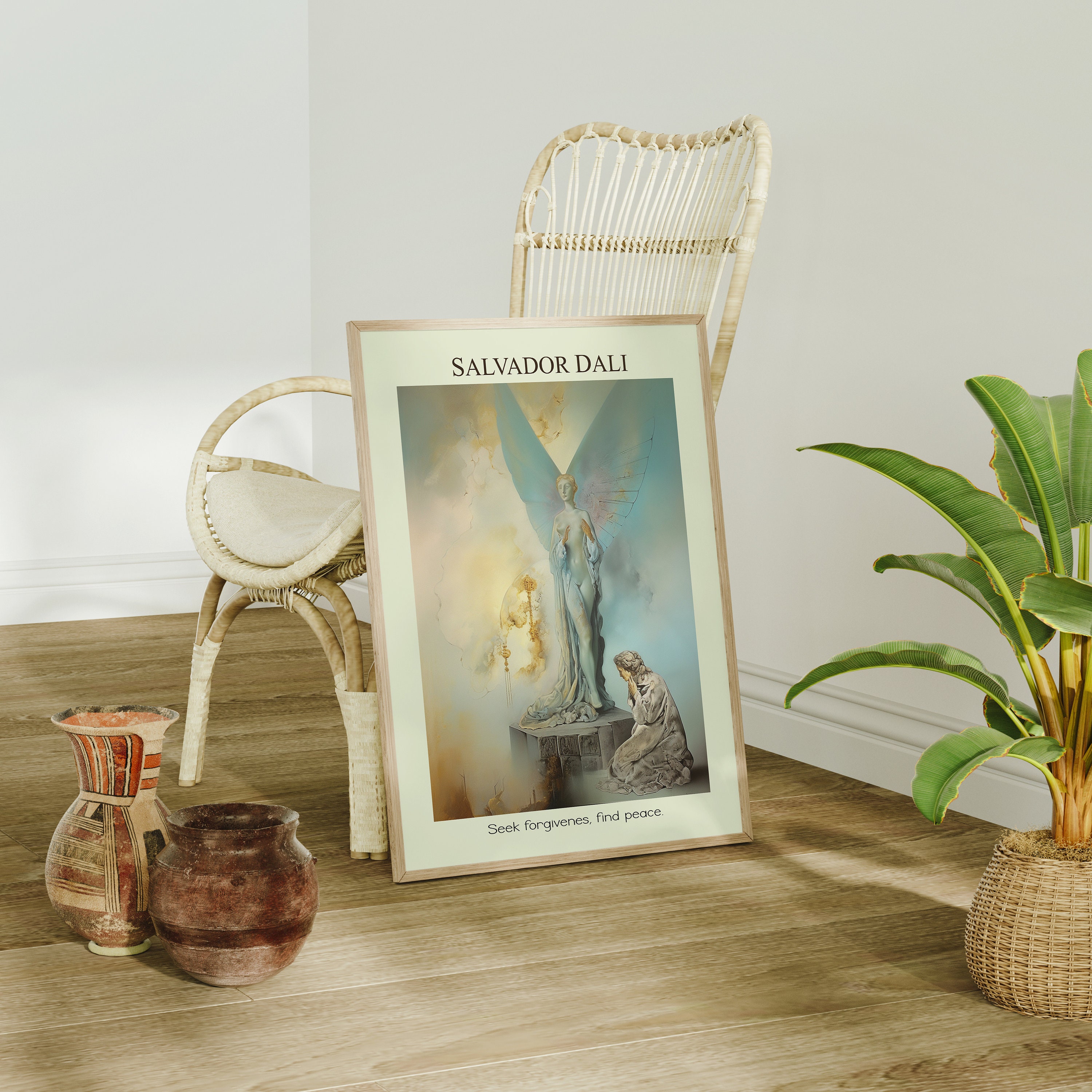 Salvador Dali Find Peace Salvador Dali Print Dada - Etsy