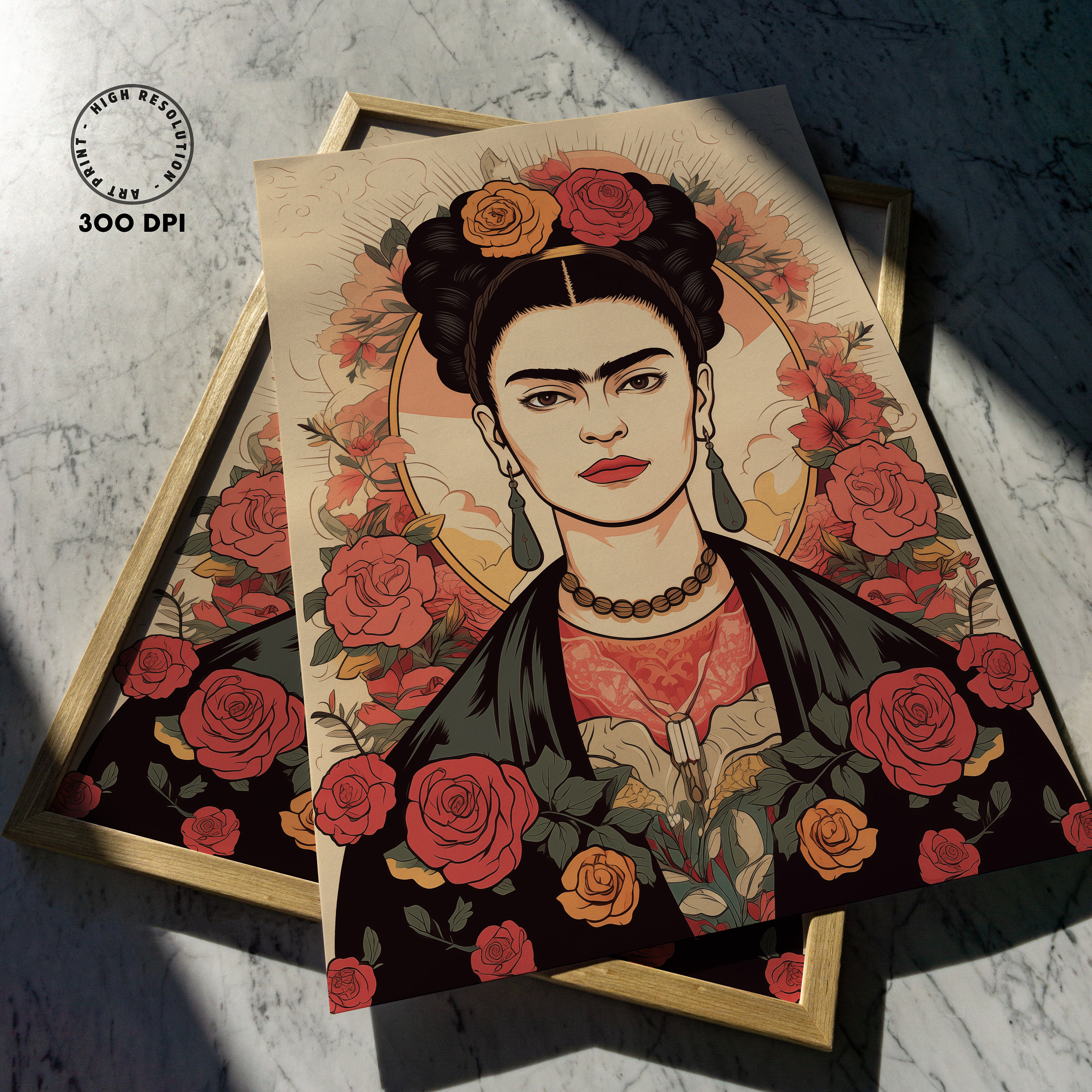 Frida Kahlo Portrait Digital Download, Frida Khalo, Frida Kahlo Print ...