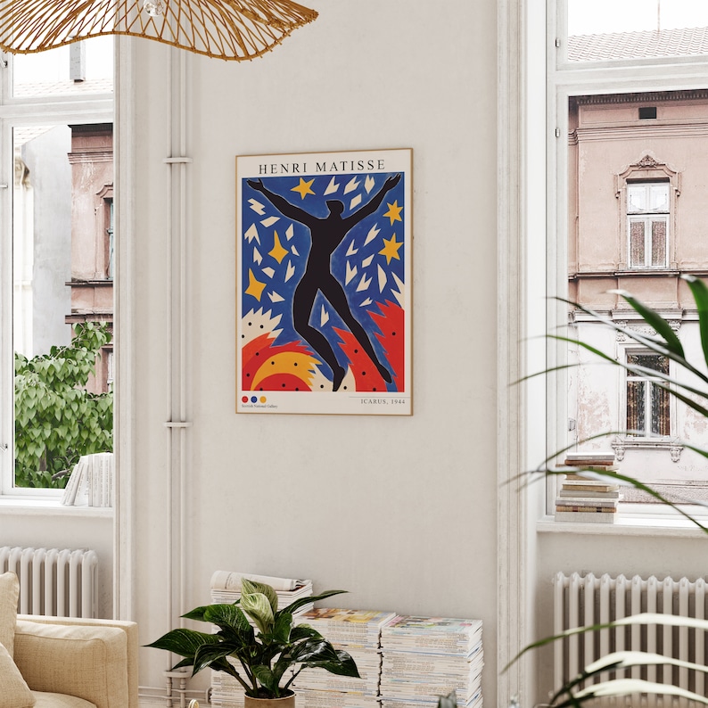 Henri Matisse Icarus Painting, Blue Matisse Print, Digital Download ...