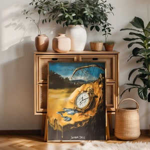 Salvador Dali Watch, Surrealism Art, Dali Melting Clock, Digital ...