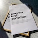 Motivational Poster, Progress Over Perfection, Uplifting Quote ...