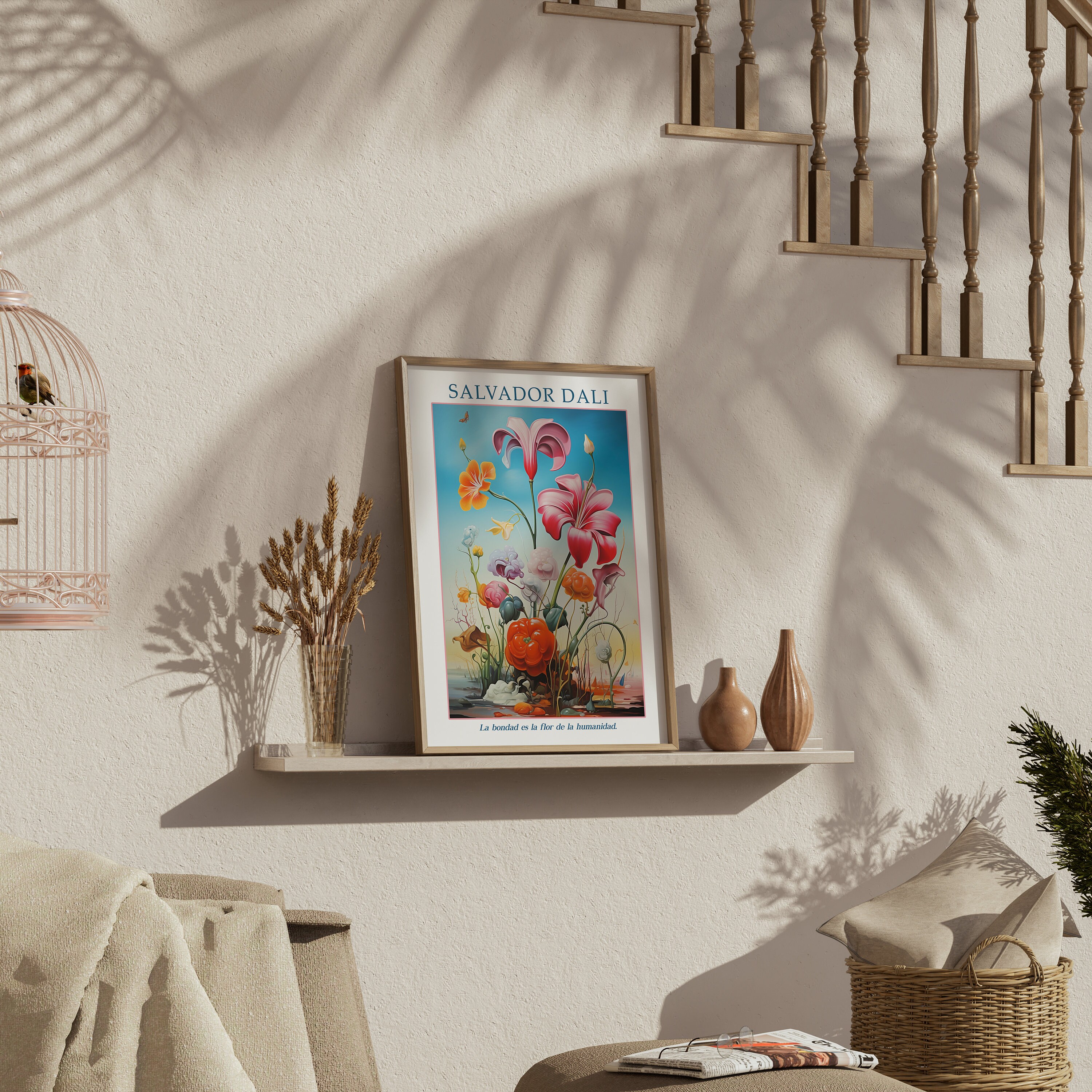 Salvador Dali Print Salvador Dali Flower Market Surreal - Etsy