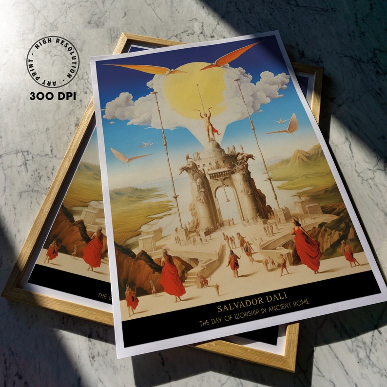 Salvador Dali Exhibition Poster, Digital Download, Surreal Print of ...