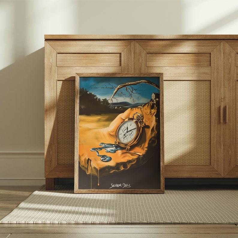 Salvador Dali Watch, Surrealism Art, Dali Melting Clock, Digital ...
