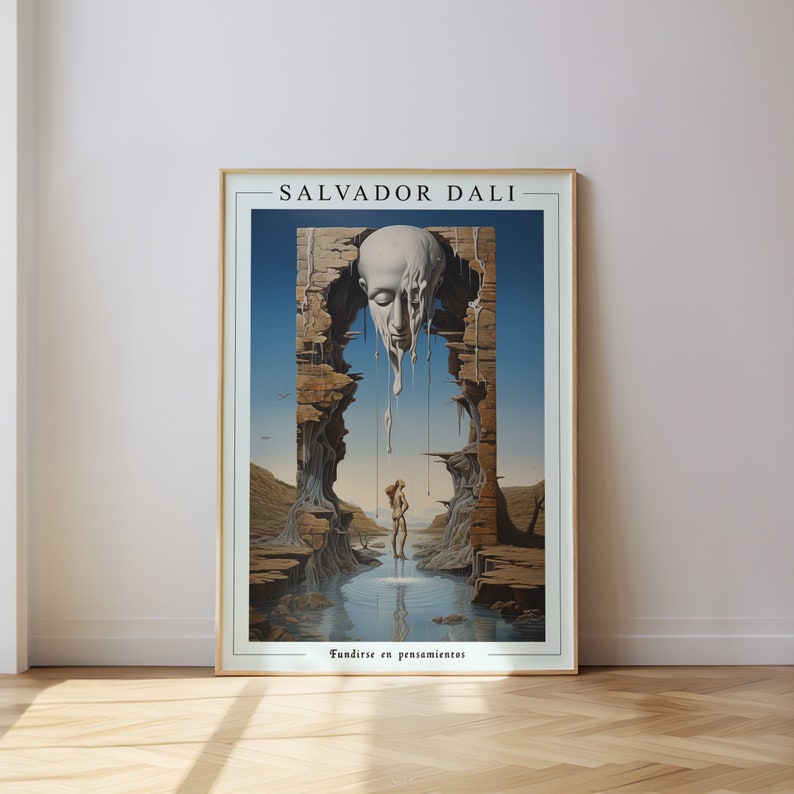 Salvador Dali Melting Toughts Painting Dali Print Famous - Etsy