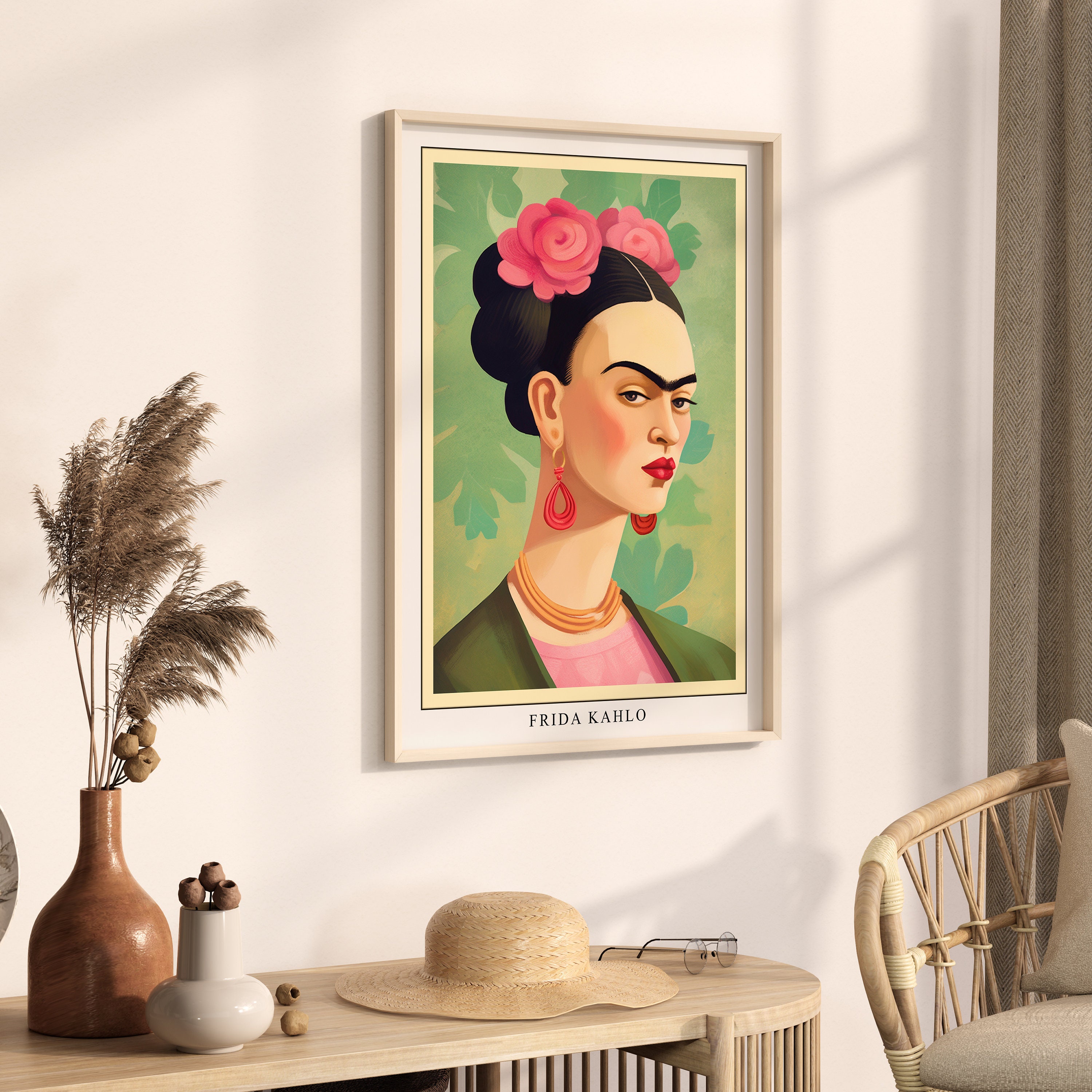 Frida Kahlo Portrait Exhibition Poster Digital Download - Etsy