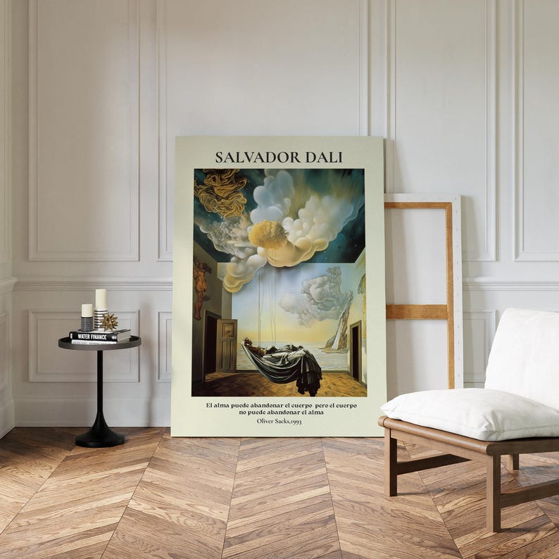 Surreal Salvador Dali Inspired Art Print, Astral Projection Wall Art ...