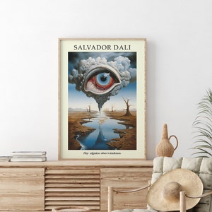 Dali Wall Art Famous Artist Prints, Dali Eye Digital Download, Salvador ...