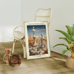 Salvador Dali, Salvador Dali Print, Life is Chess, Surreal Painting ...