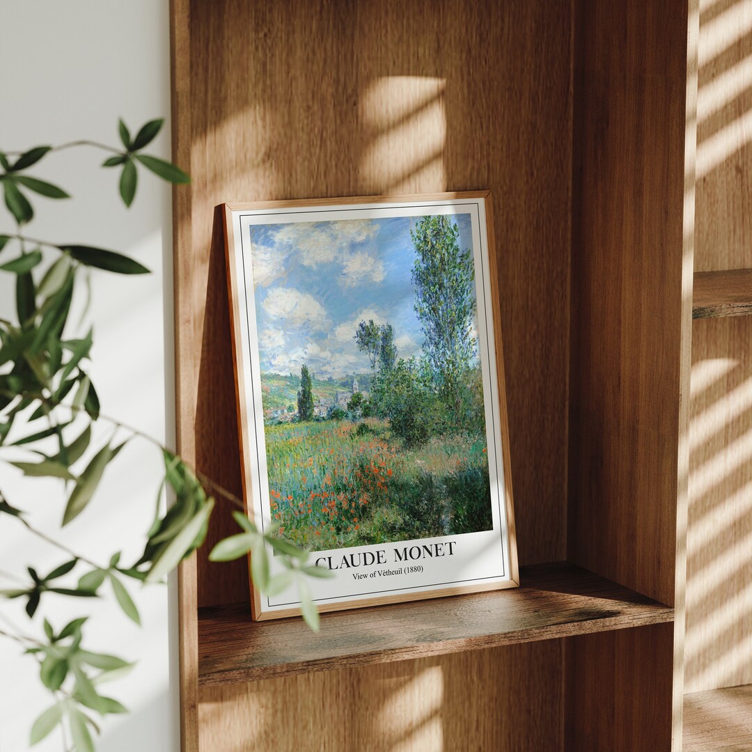 Claude Monet Print View of Vetheuil, Digital Download, Monet Poster ...