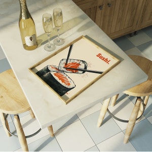 Sushi Poster, Asian Food Wall Art, Sushi, Kitchen Prints, Sushi Print ...