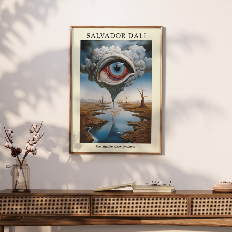 Dali Wall Art Famous Artist Prints, Dali Eye Digital Download, Salvador ...