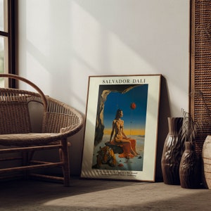 Salvador Dali Woman and Tiger Poster, Dali Print, Digital Prints ...