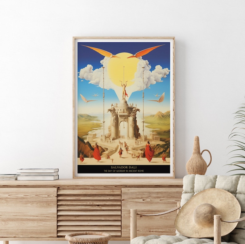 Salvador Dali Exhibition Poster, Digital Download, Surreal Print of ...