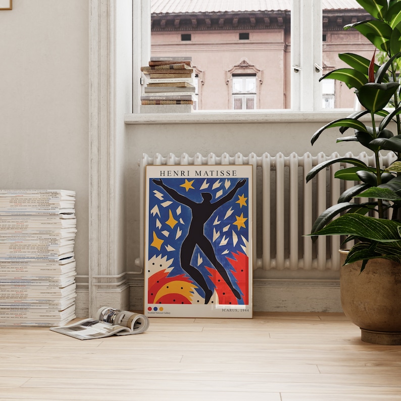 Henri Matisse Icarus Painting, Blue Matisse Print, Digital Download ...