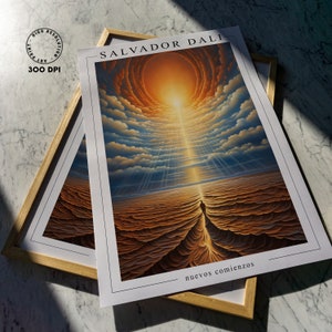 Salvador Dali New Beginnings Poster, Salvador Dali Print, Surreal ...