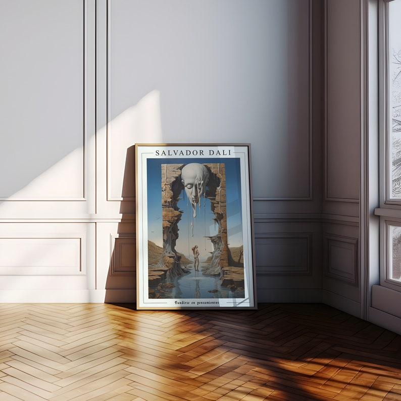 Salvador Dali Melting Toughts Painting Dali Print Famous - Etsy