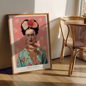 Frida Kahlo Portrait, Frida Kahlos Print, Inspirational Quote, Frida ...