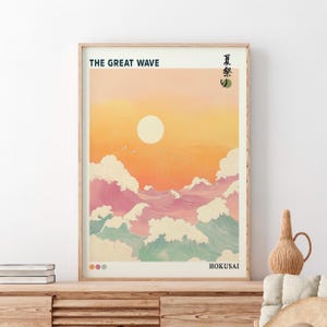 Hokusai the Great Wave Poster, Japanese Wall Art, Hokusai Print ...