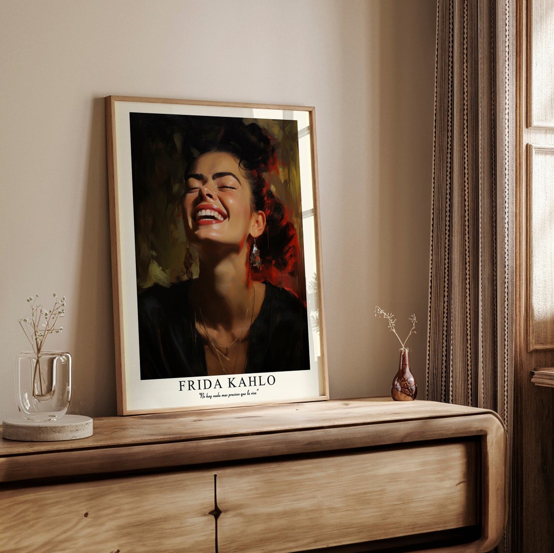 Frida Kahlo Unique Smiling Portrait Digital Download - Etsy