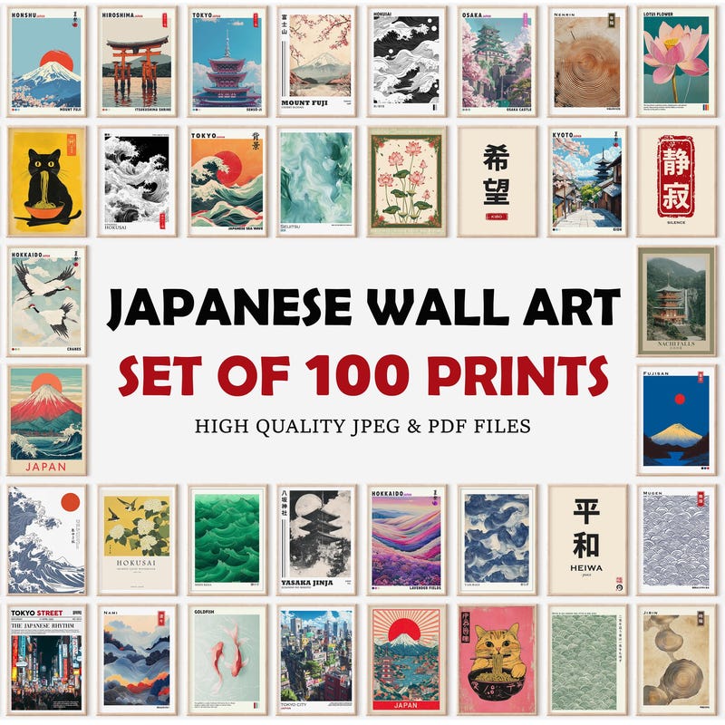 Japanese Wall Art - Etsy