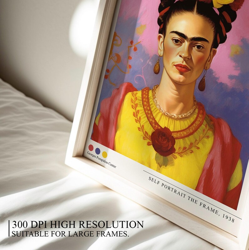 Frida Kahlo Portrait Painting by Frida Kahlo, Digital Download ...