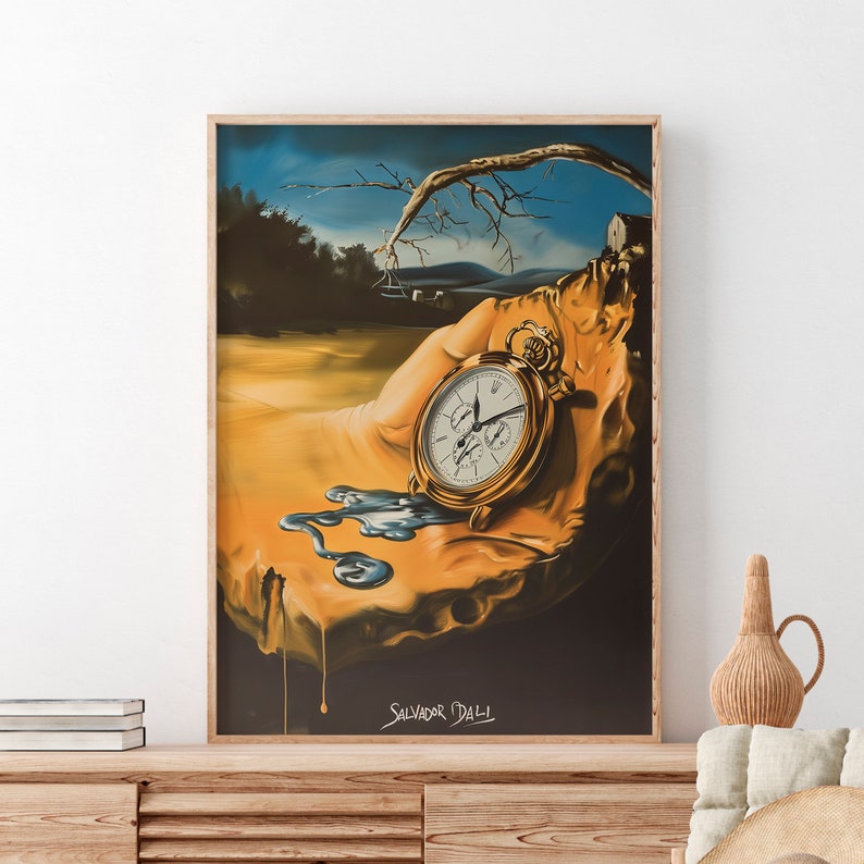 Salvador Dali Watch, Surrealism Art, Dali Melting Clock, Digital ...