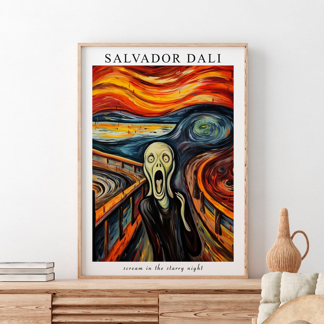 Salvador Dali, Digital Prints, the Scream, Famous Artist Prints ...