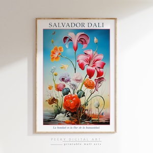 Salvador Dali Print, Salvador Dali, Flower Market, Surreal Painting ...