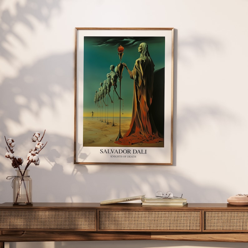 Salvador Dali Knights of Death Poster, Dali Wall Art, Digital Download ...