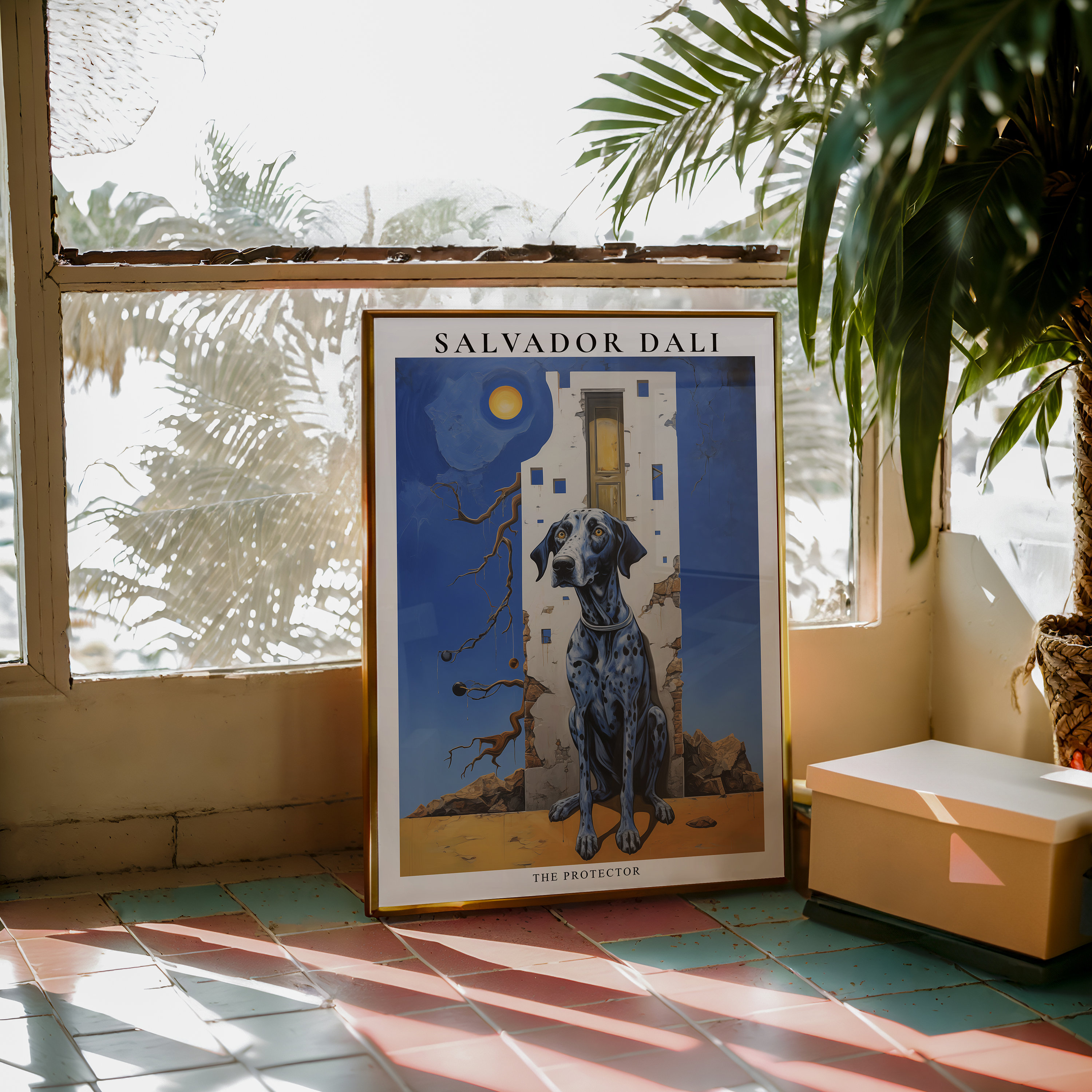 Salvador Dali the Protector Dog Poster, Digital Download, Dog Print - Etsy