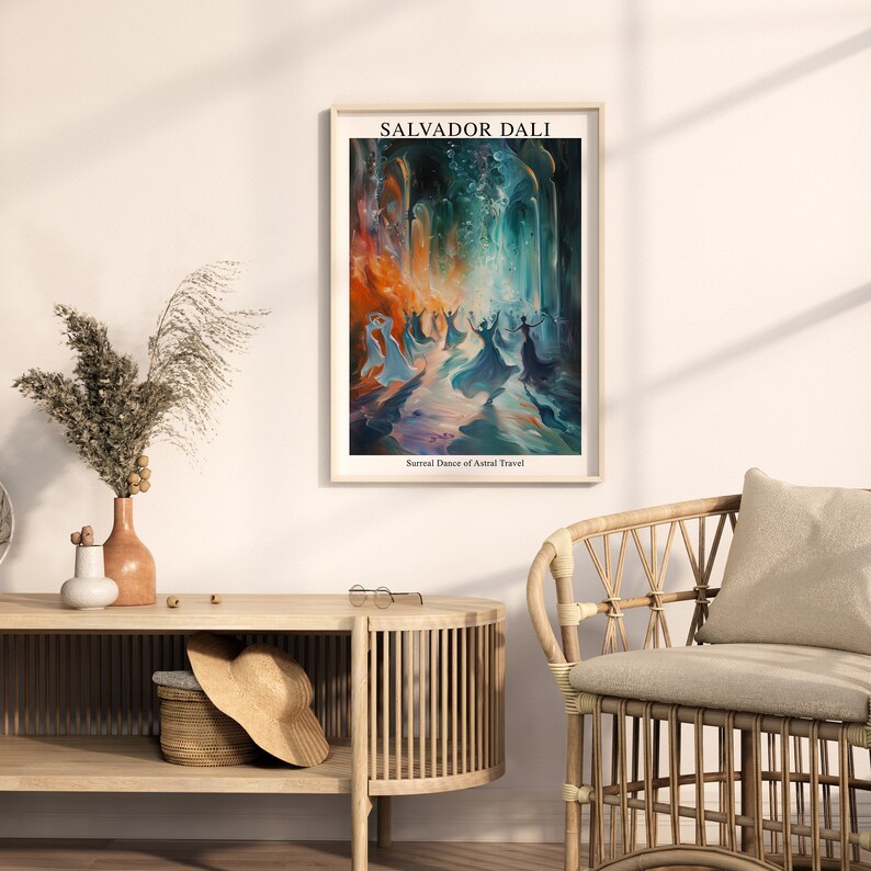 Salvador Dali Surreal Dance Poster, Surrealism Art, Digital Download ...