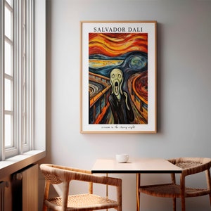 Salvador Dali the Scream Poster, Famous Artist Prints, Salvador Dali ...
