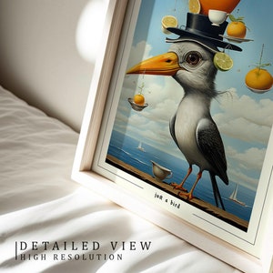 Dali Print, Salvador Dali, Dali Poster, Just a Bird, Surrealist Art ...