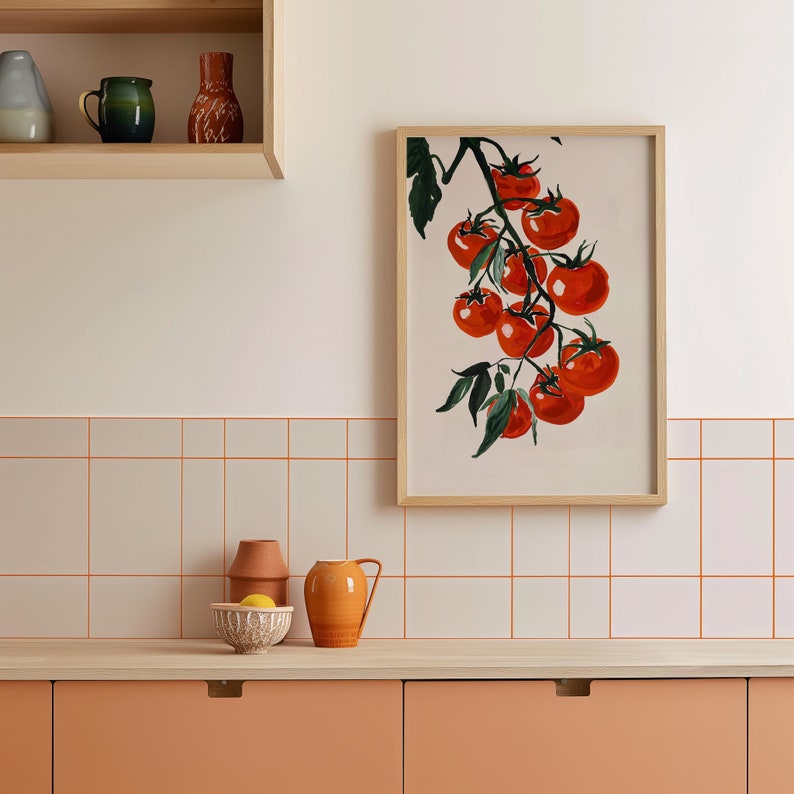 Kitchen Wall Art Tomato Print, Tomato Poster, Kitchen Gifts, Italian ...