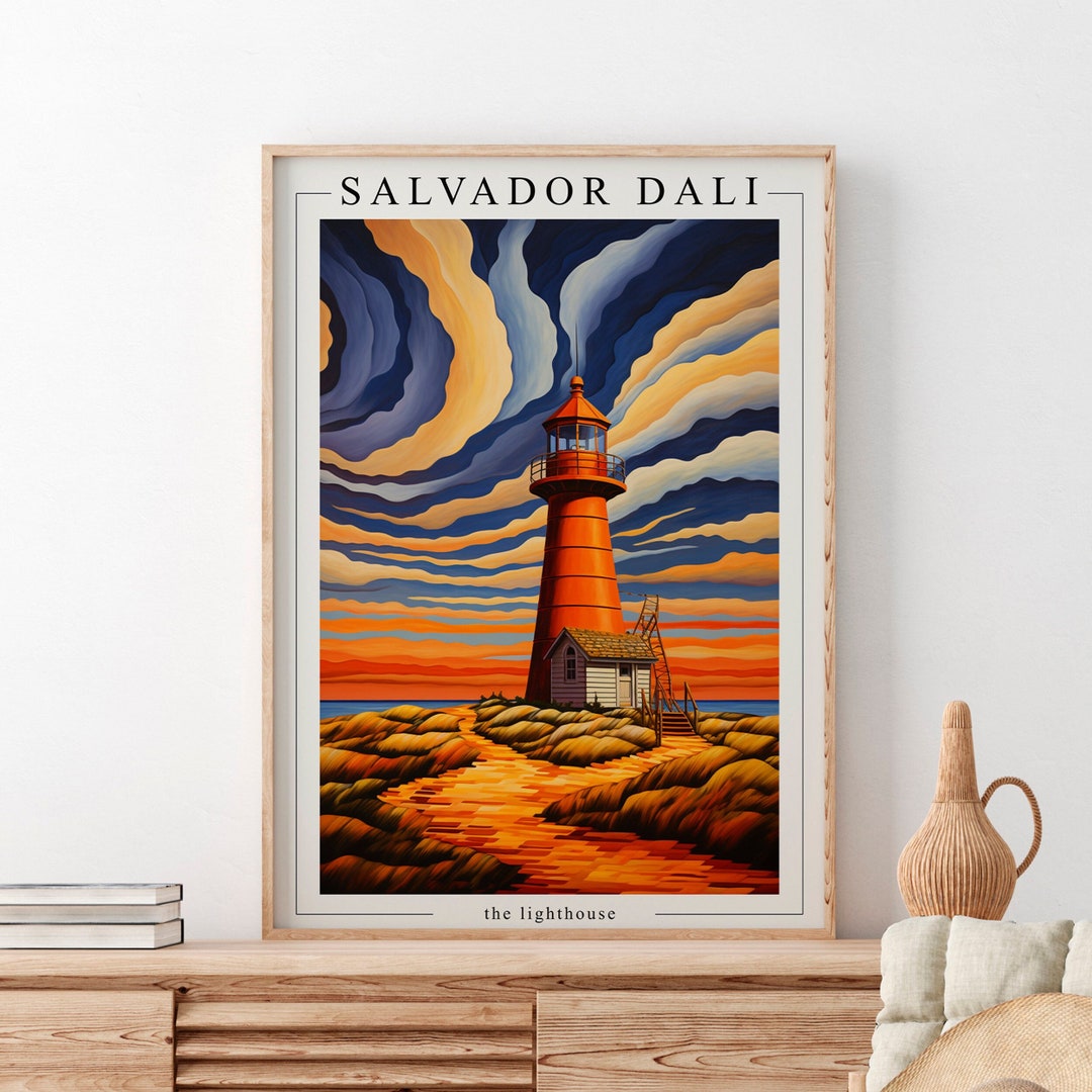 Salvador Dali the Lighthouse Poster, Dali Poster, Dali Print, Digital ...