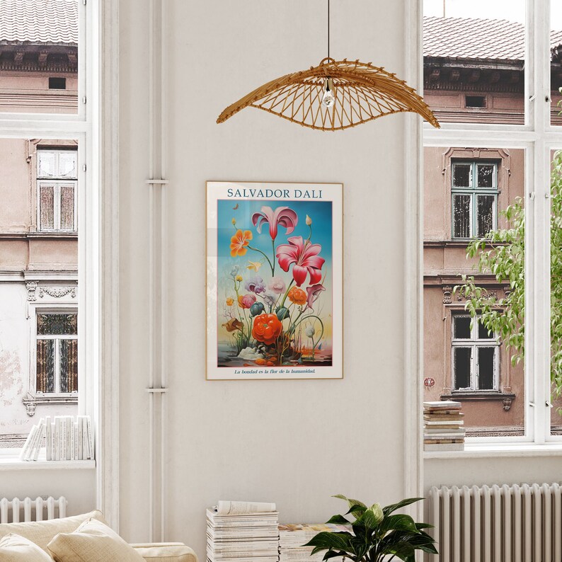 Salvador Dali Print, Salvador Dali, Flower Market, Surreal Painting ...