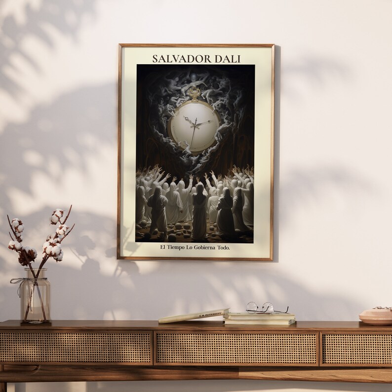 Salvador Dali Time Rules Everything, Salvador Dali Watch, Famous Artist ...
