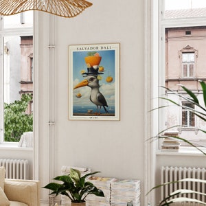 Dali Print, Salvador Dali, Dali Poster, Just a Bird, Surrealist Art ...