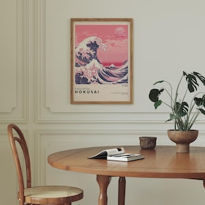 Katsushika Hokusai the Great Wave Poster, Hokusai, Japanese Wall Art ...