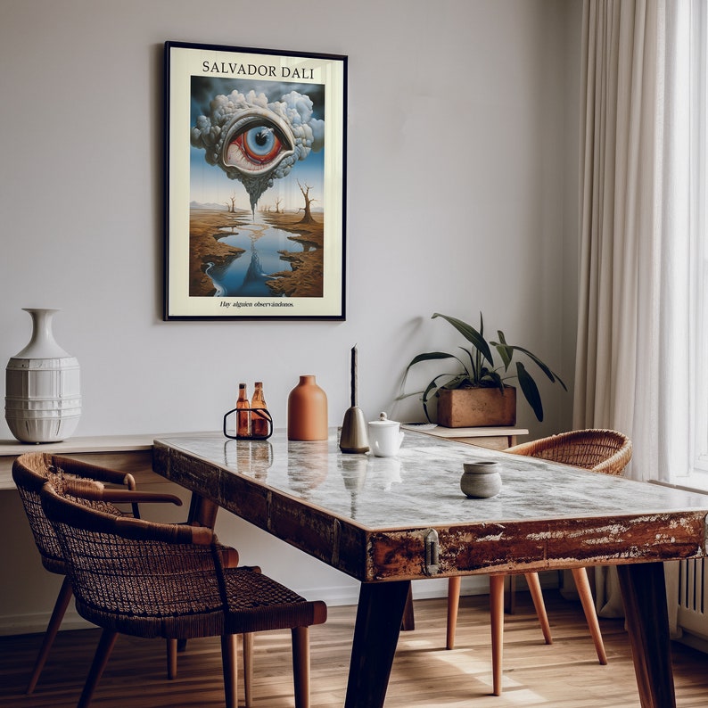 Dali Wall Art Famous Artist Prints, Dali Eye Digital Download, Salvador ...