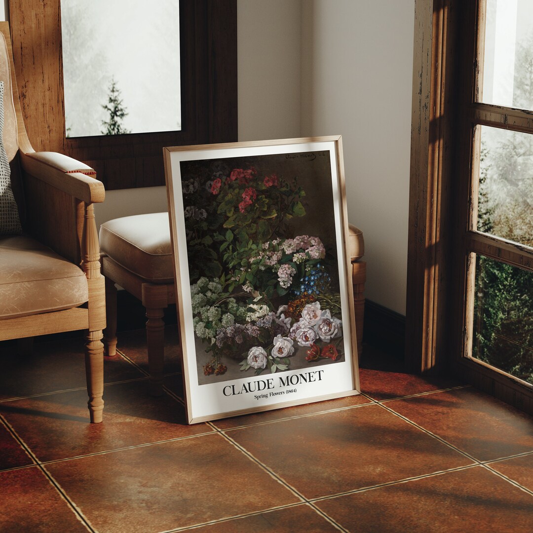 Claude Monet Spring Flowers Painting, Monet Print, Digital Download ...