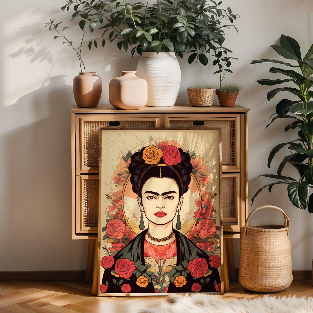 Frida Kahlo Portrait Digital Download, Frida Khalo, Frida Kahlo Print ...