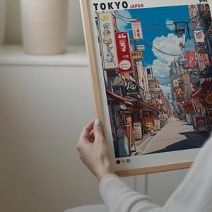 Japanese Tokyo Street Poster, Japandi Wall Art, Japanese Wall Art ...