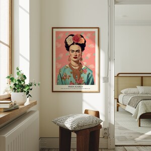 Frida Kahlo Portrait, Frida Kahlos Print, Inspirational Quote, Frida ...