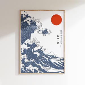 The Great Wave Poster, Hokusai, Japanese Art, Hokusai Print, Japanese ...