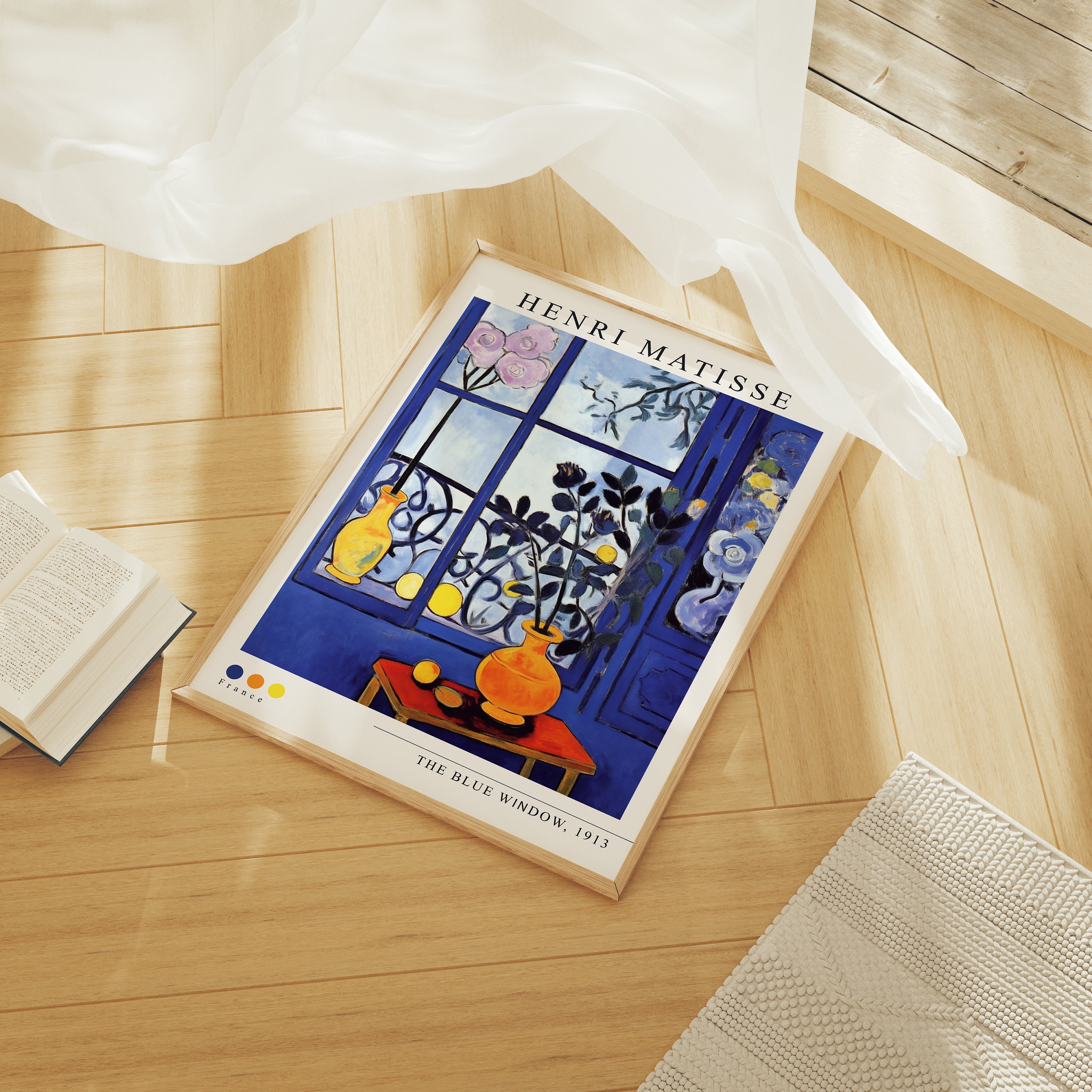 Matisse Wall Art, the Blue Window Painting, Henri Matisse Print ...